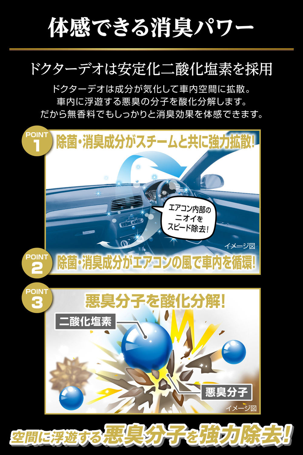 D288 ドクターデオ プレミアムゴールド スチームタイプ 循環 大型 無香 | カーメイト 公式オンラインストア本店
