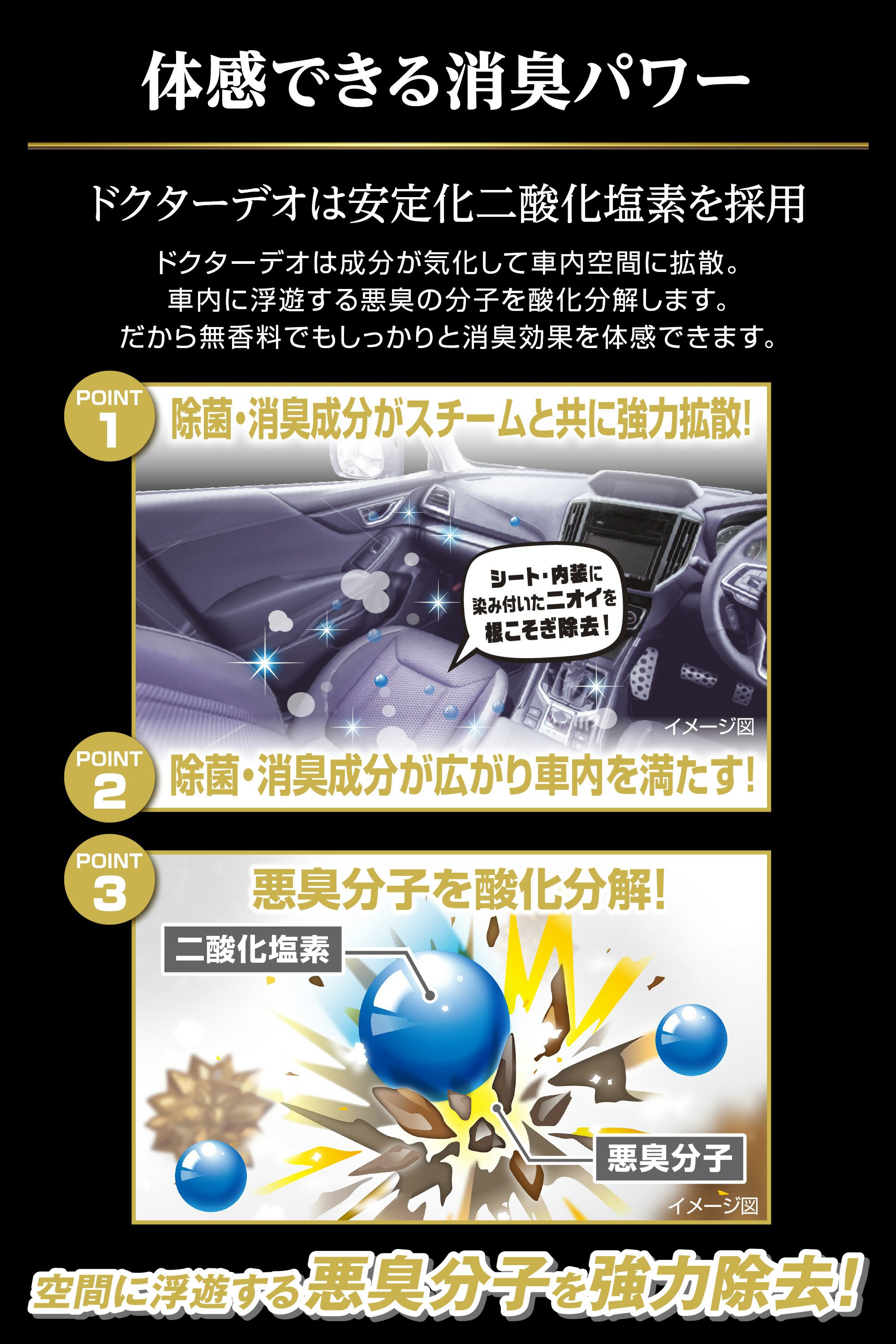 D290 ドクターデオ プレミアムゴールド スチームタイプ 浸透 大型 無香 | カーメイト 公式オンラインストア本店