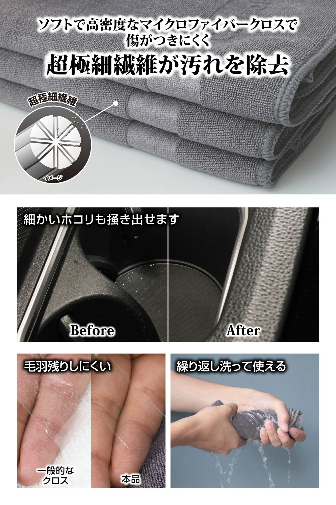 C430 高性能マイクロファイバークロス | カーメイト 公式オンラインストア本店